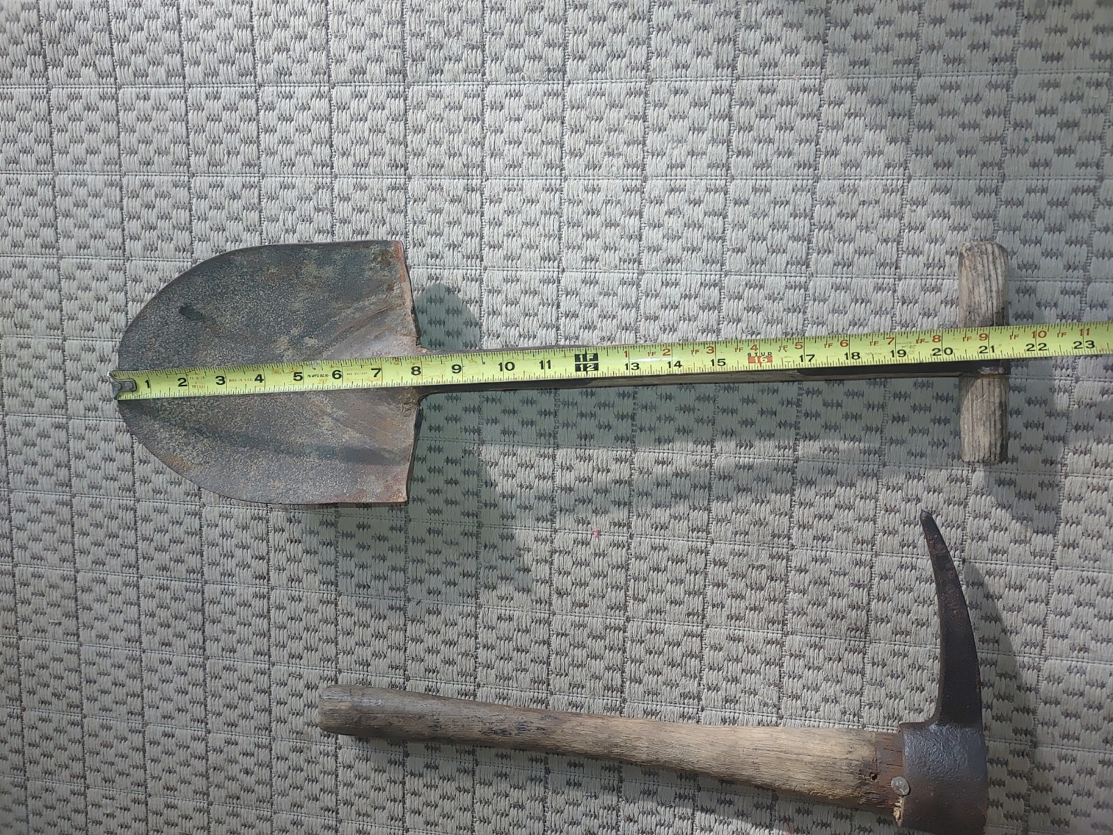 WWI WWII US ARMY M1910 FIELD TOOL ENTRENCHING SHOVEL & Pickaxe ORIGINAL ...