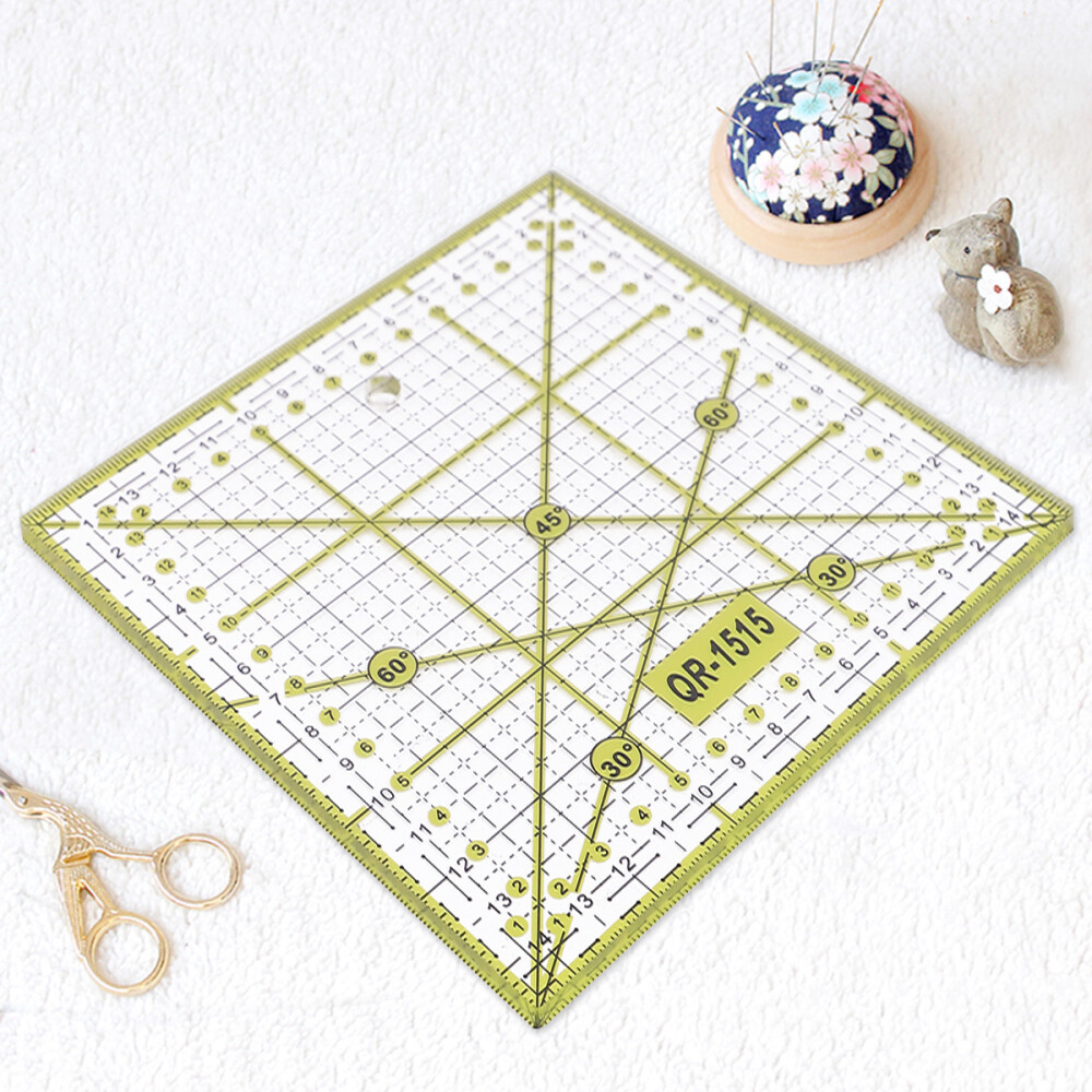 Patchwork Ruler Quilter Fabric Cutting Grid Line Sewing Gridlines | eBay