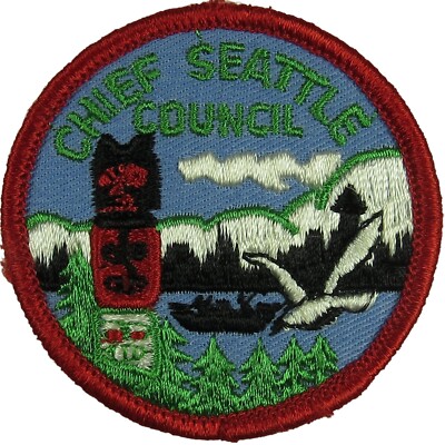 Chief Seattle Council Seattle, WA 1954-present Twill Patch Red Bdr ...
