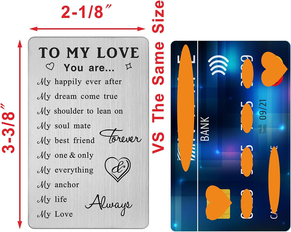 to My Love Wallet Card Gifts, 10 Reasons Why I Love You, Romantic ...