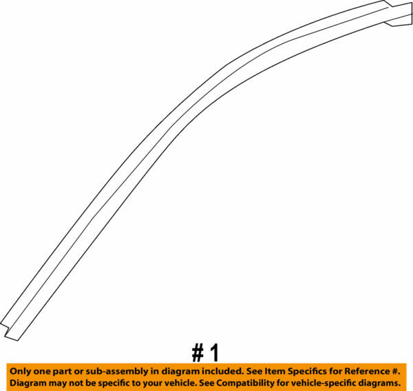 75754-33060 Toyota Moulding, front door window frame, upper lh ...