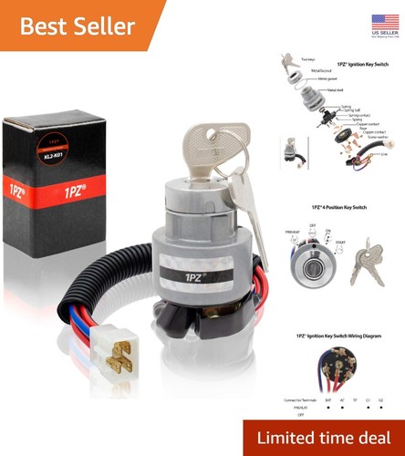 Versatile Ignition Key Switch KL2-K01 for Kubota L-Series Tractors with ...