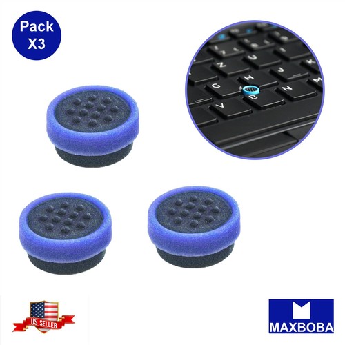 3 Pack Rubber Mouse Pointer Trackpoint Blue and Black Cap For Dell ...