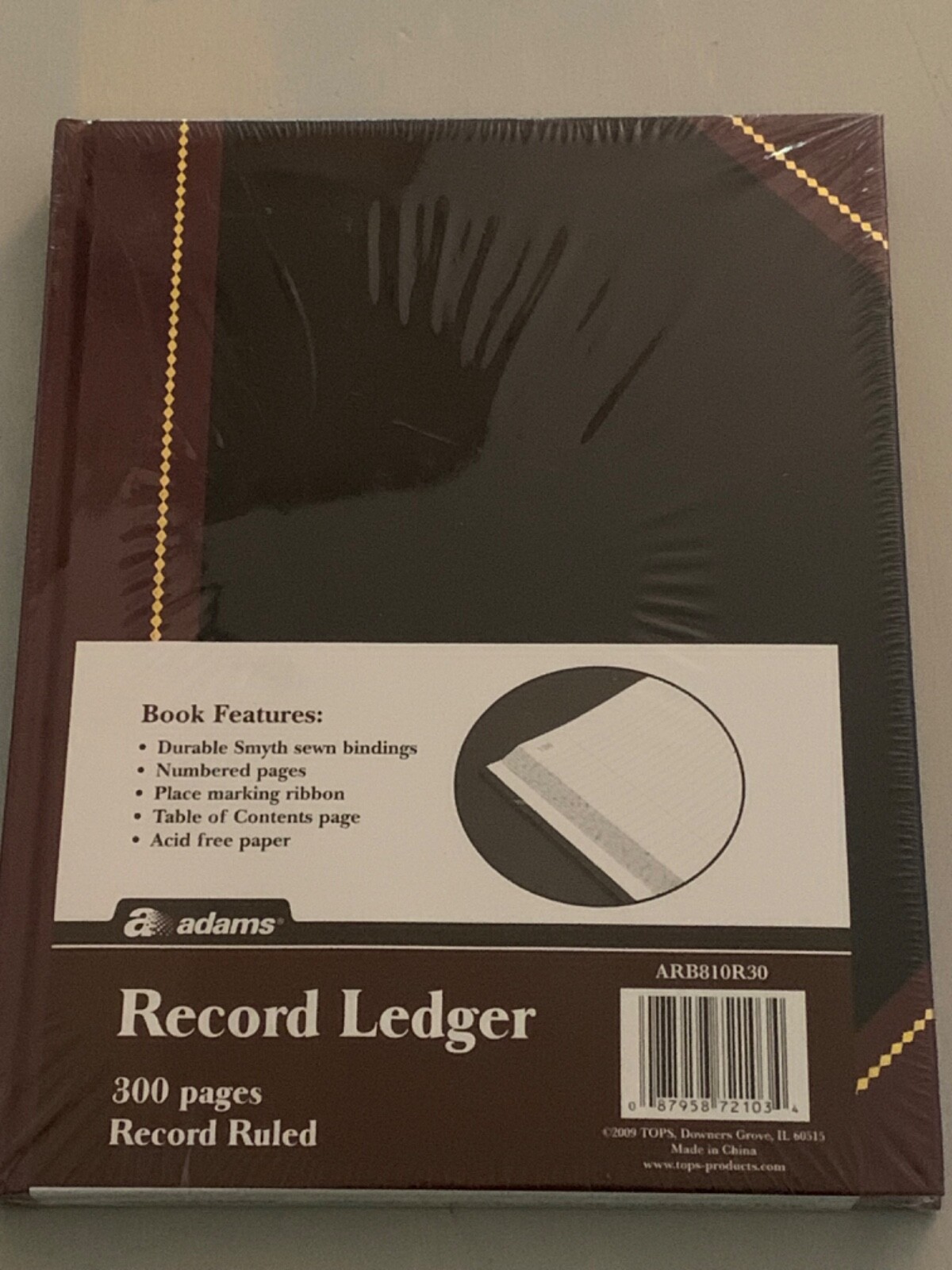 ADAMS RECORD LEDGER BOOK 300 Pages ARB810R30 Record Ruled Numbered ...