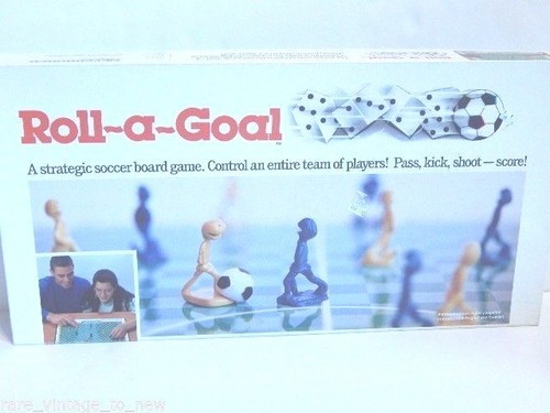 VINTAGE Roll-a-Goal Strategic Soccer Board Game 1990 Neverbored Games ...