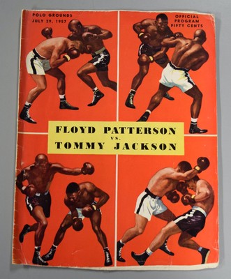Floyd Patterson Vs. Tommy Jackson July 29th 1957 Official Boxing ...