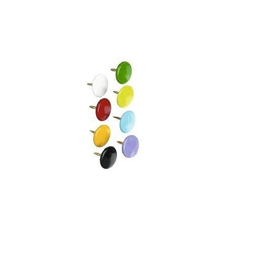 Whitecroft Essentials 26161 9.5 mm Drawing Pin - Assorted Colours (Pack ...