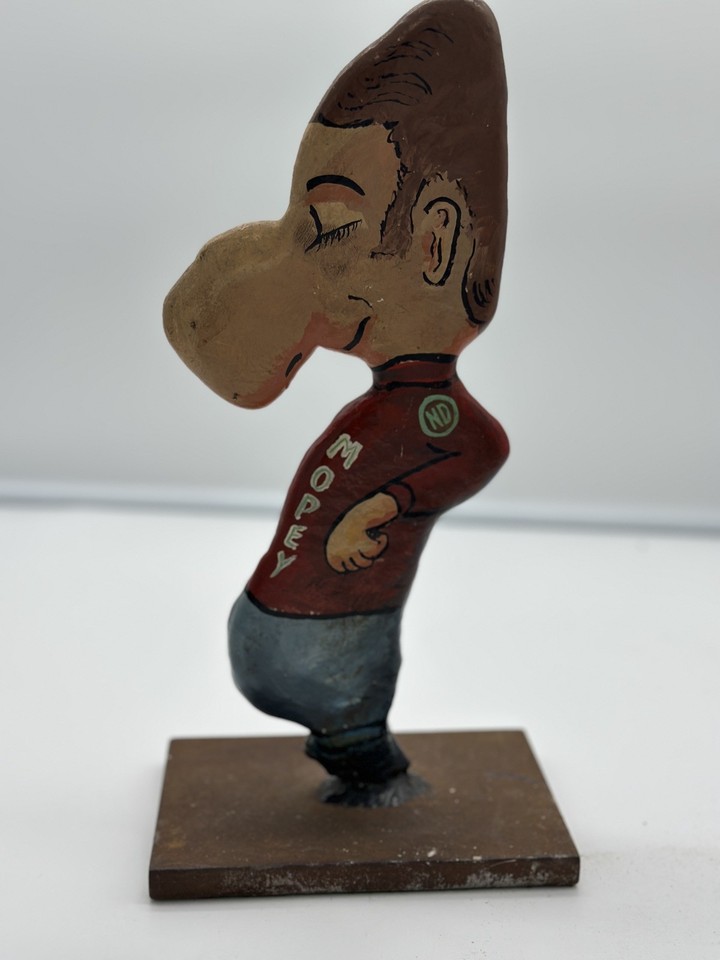 Unusual Notre Dame Football Iron Hand Painted Statue Souvenir ...