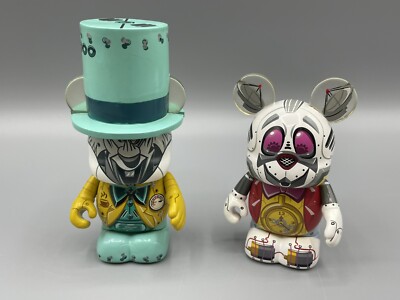 Disney Vinylmation ROBOT SERIES 3- WHITE RABBIT BOT & MAD HATTER BOT, 3 ...