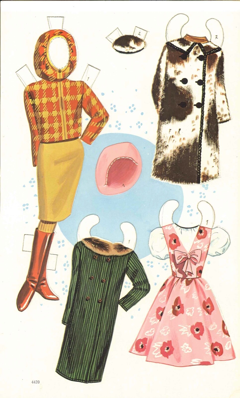 VINTG UNCUT 1964 JUDY PAPER DOLLS HD~LASER ORG SZ REPRODUCTION~LO PR~HI ...