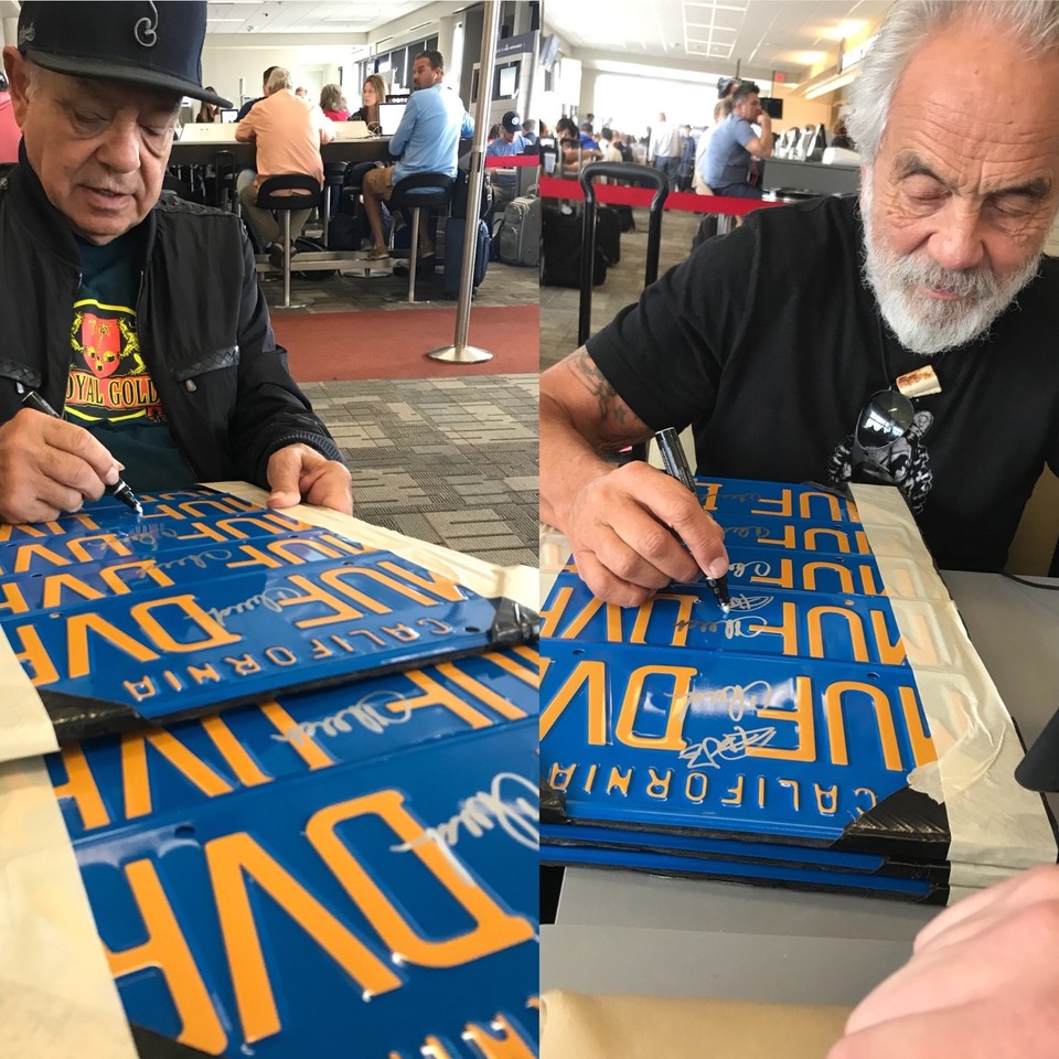 * CHEECH & CHONG * signed * MUF DVR * license plate *UP IN SMOKE*EXACT ...