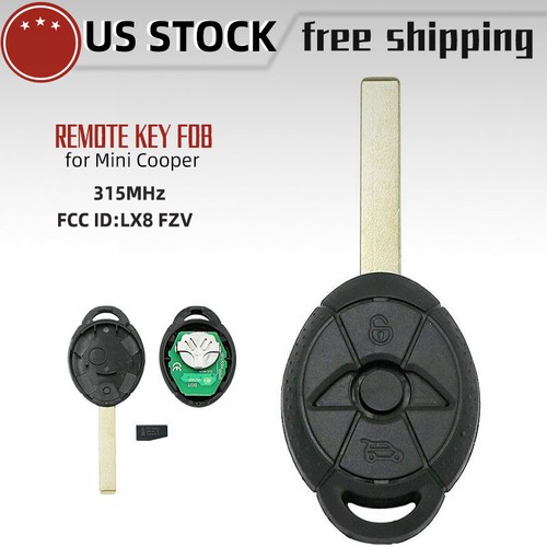 Remote Car Key Fob Keyless for BMW Mini Cooper S R50 R53 2005 2006 2007 ...