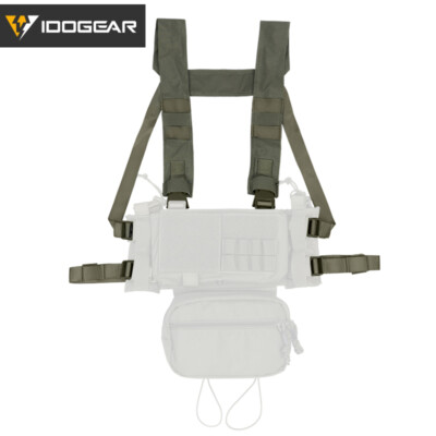 IDOGEAR Tactical Fat Strap Shoulder Strap & Back Strap H Harness Chest ...