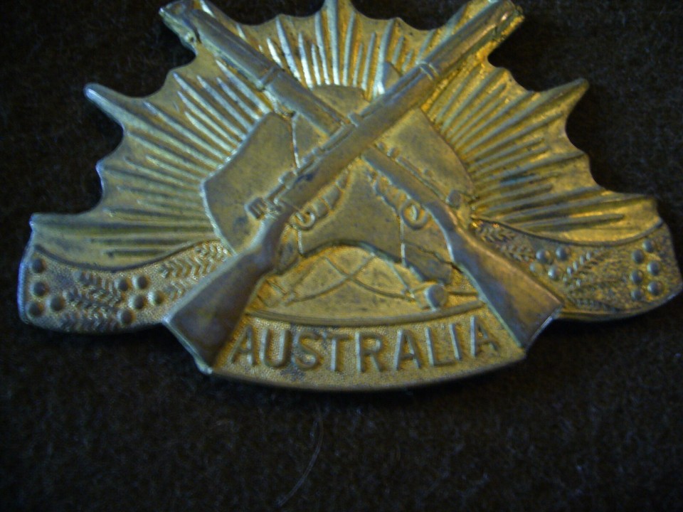 Original WWII Australian Army Bush Hat With Badge Military Hat | eBay