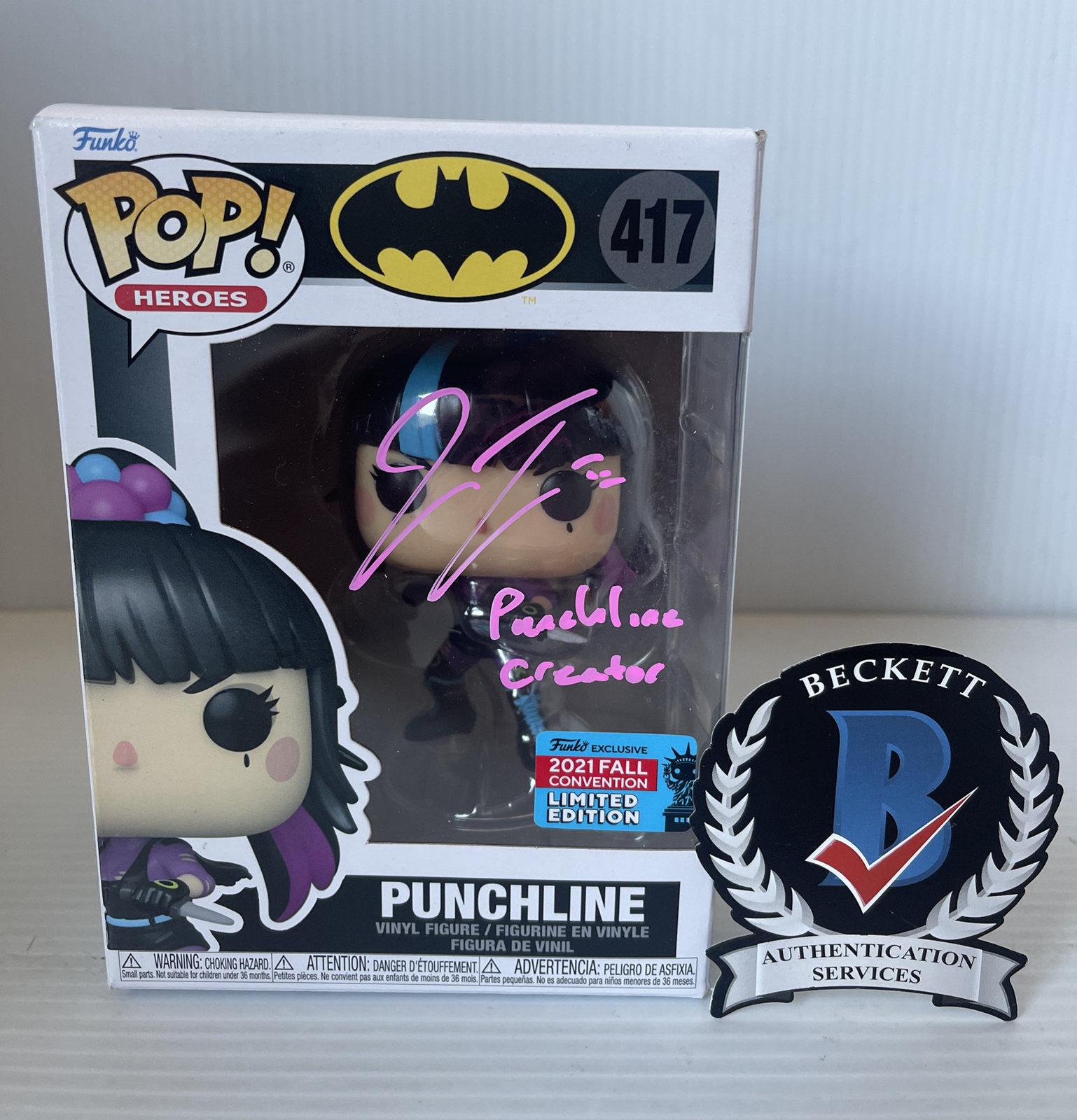 James Tynion IV Signed Punchline DC Comics Funko Pop Beckett QR Code ...