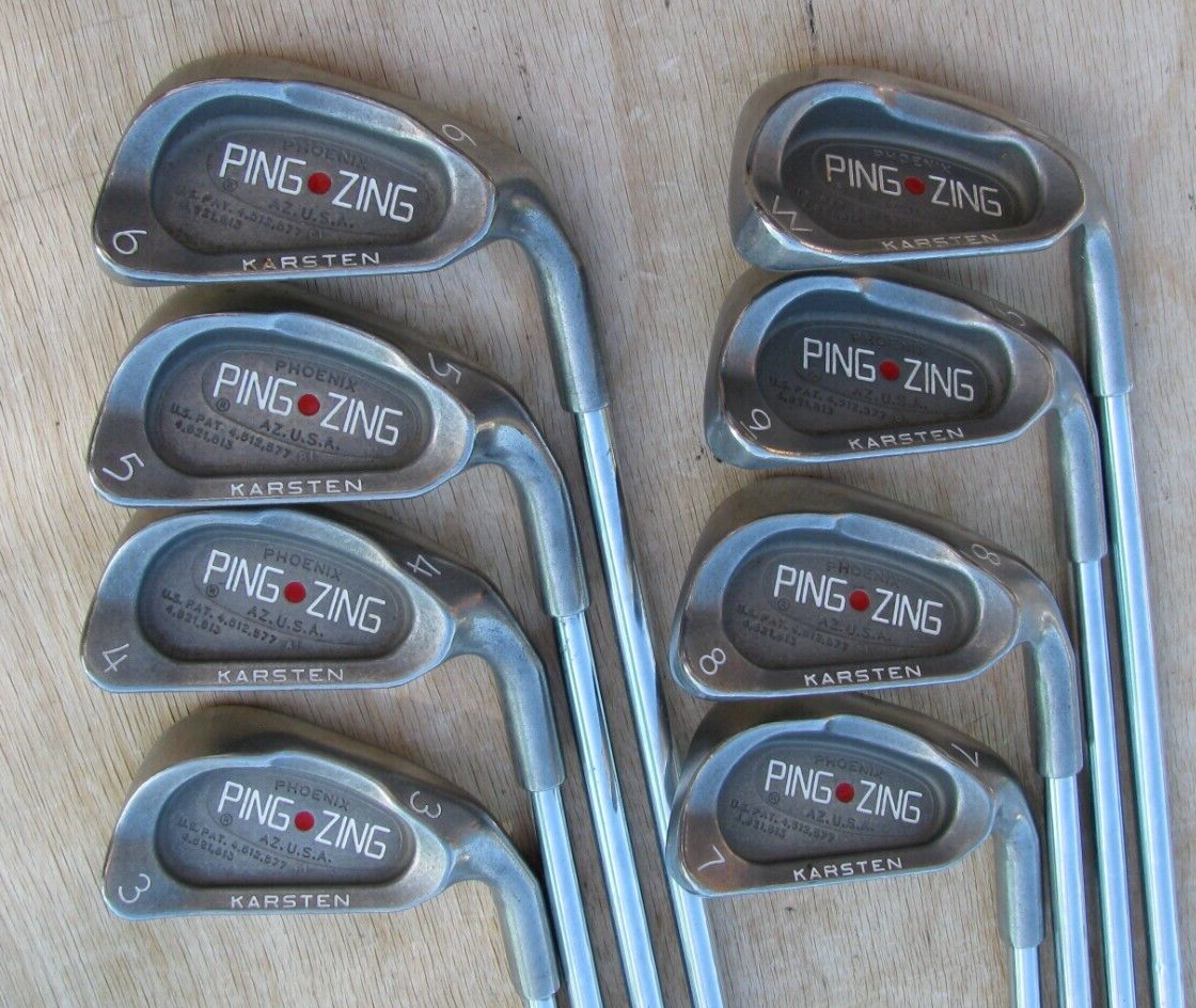 NICE PING ZING IRONS 3-PW IRON SET STIFF FLEX DGS SHAFT RED DOT GOLF ...