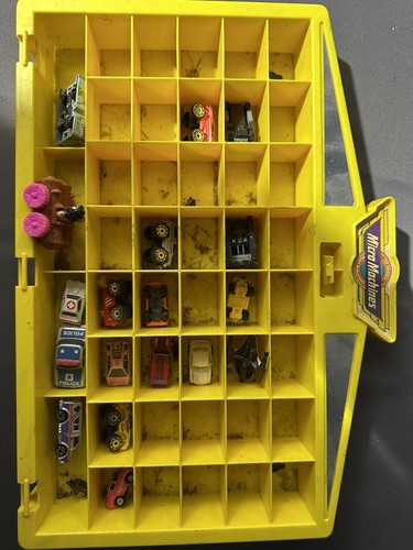 Micro Machines loose lot and Collector’s carry case as-is please read ...