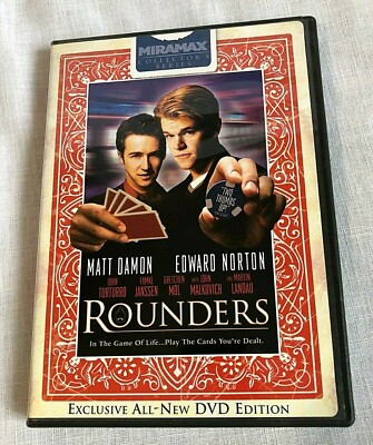 Rounders Starring Matt Damon and Edward Norton Suspense Drama 2004 DVD ...