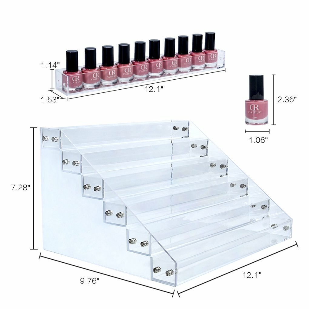 Clear Acrylic 6 Tier Display Shelf for Citadel Paint Vallejo Model ...