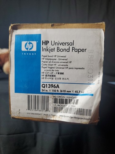 HP Q1396A Universal Bond Paper - 24" x 150' paper for HP designjets - 1 ...