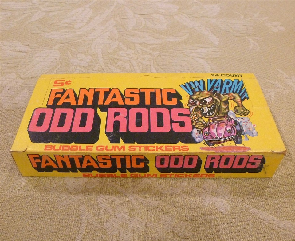 1973 Donruss Fantastic Odd Rods Card Empty Display Wax Pack Box ...