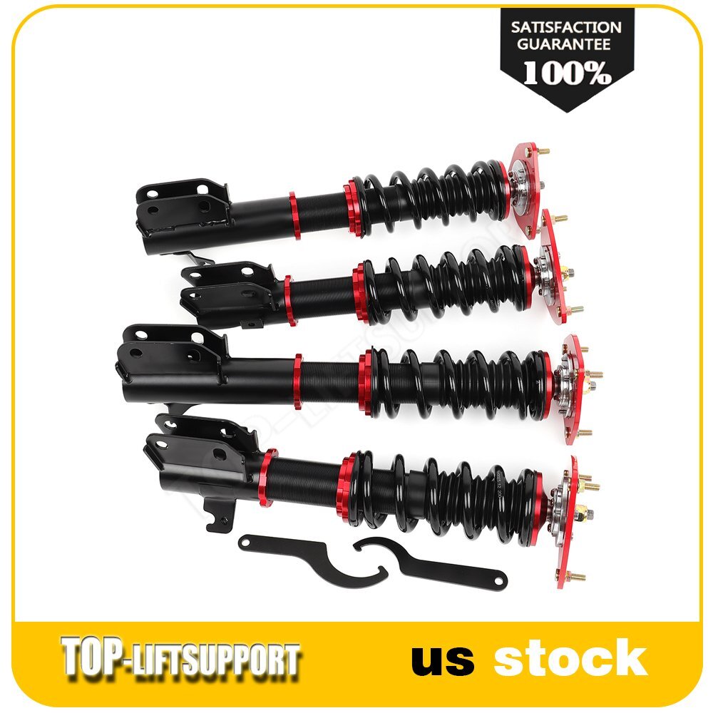 Red Coilovers Fits 2002-07 Impreza WRX GDA Struts Struts Springs Kits ...