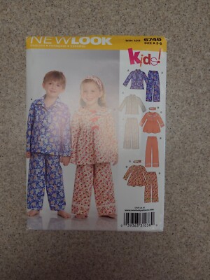 New Look 6746 Childrens Pajamas size 3-8 | eBay