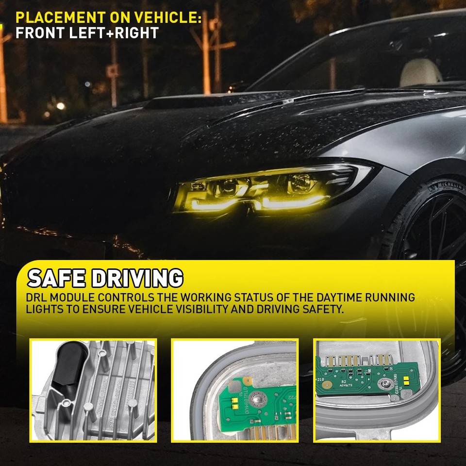 4X Yellow DRL LED MODULE FOR BMW G20 G21 330e 330i M340i 2019-2022 ...