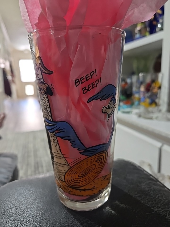 Wile E. Coyote & Road Runner Catapult, Looney Tunes Pepsi Glass 1976 | eBay