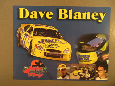 SIGNED Auto NASCAR #77 Dave Blaney Jasper Engines Hero Card | eBay