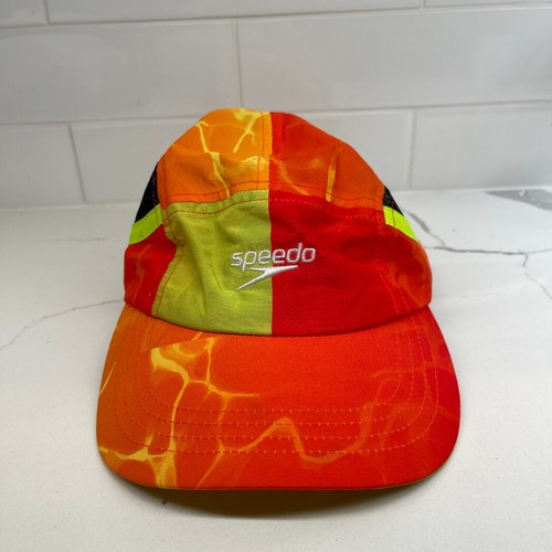 Speedo Forever 21 Orange Yellow Graphic Print Baseball Cap Hat ...