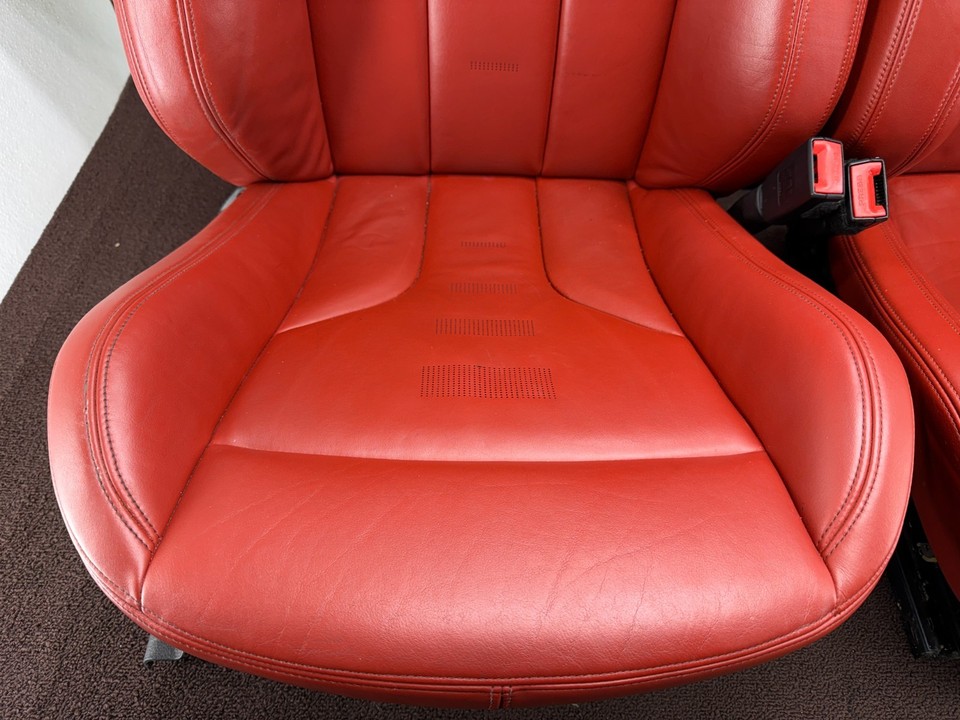 FRONT REAR SEAT SEATS RED LEATHER SET INTERIOR BMW F82 M4 (2015-2020 ...