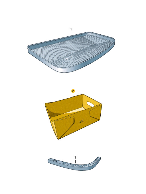 NEW AUDI A1 LUGGAGE COMPARTMENT BOX 8U0061109 ORIGINAL | eBay
