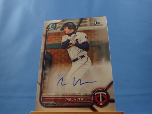 Jake Rucker Bowman Chrome Prospects 2022 Autograph Auto CPA-JRK | eBay