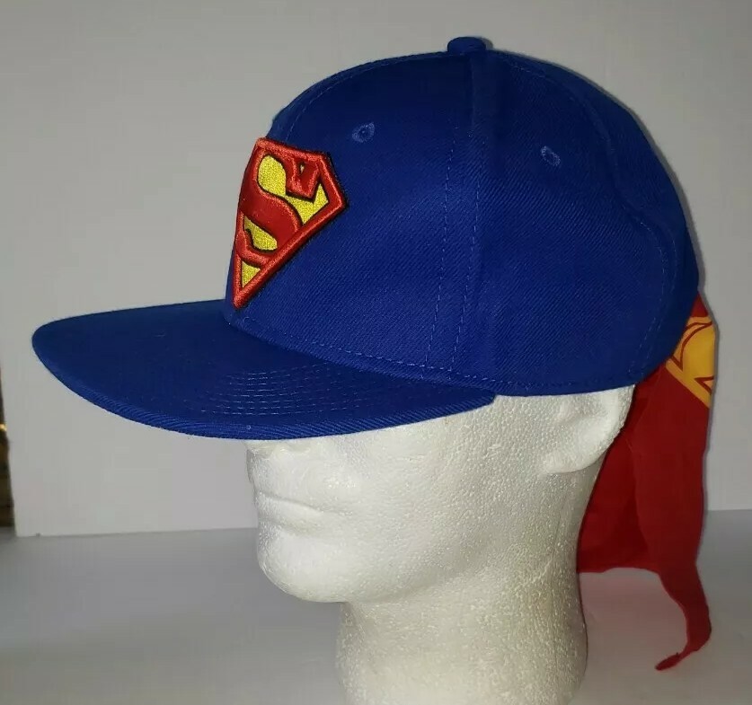 SUPERMAN DC COMICS snapback Logo With Cape Cap Hat - Gem