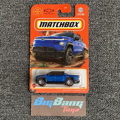 Matchbox 2024 Chevy Silverado EV Blue #12 Mainline 2024 Case M (In ...