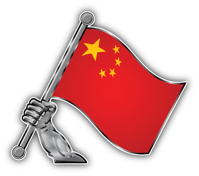 China Flag Hand Car Bumper Sticker Decal 5'' x 4'' | eBay UK