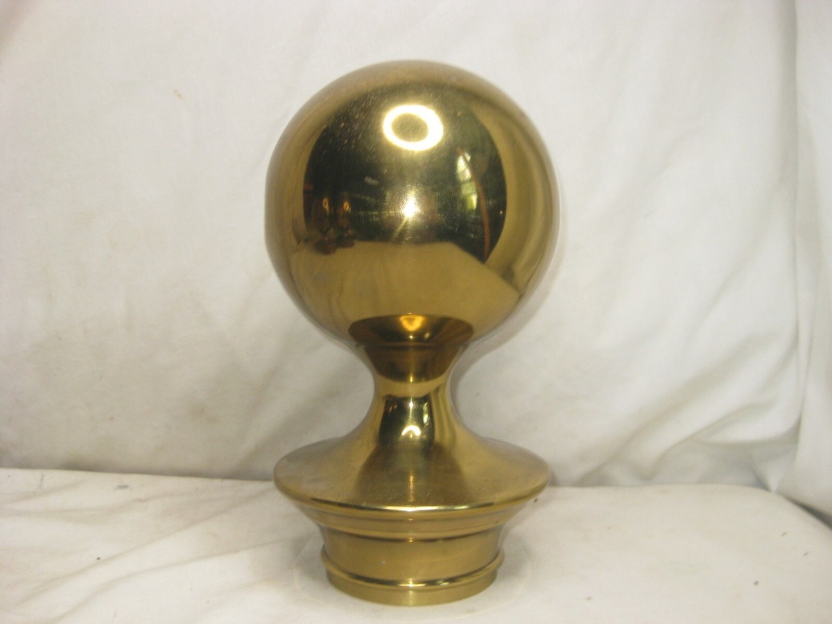 Antique Brass Ball Finial