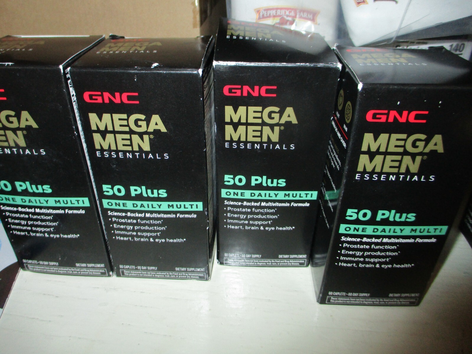 Lot Of 4 GNC Mega Men 50-Plus One Daily Multivitamin 60 x4 = 120 Pills ...