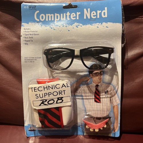(1) factory sealed Brand Nerd Kit Glasses Wig Teeth Tie Costume Kit ...