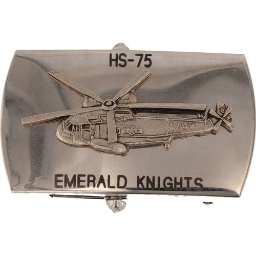 Navy Hs-75 Emerald Knights Helicopter Anti Submarine Squadron Vtg Belt ...