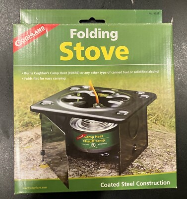 Camping Supplies - Folding Stove, Sterno (Six PacK) & Cooking Pot. ALL ...