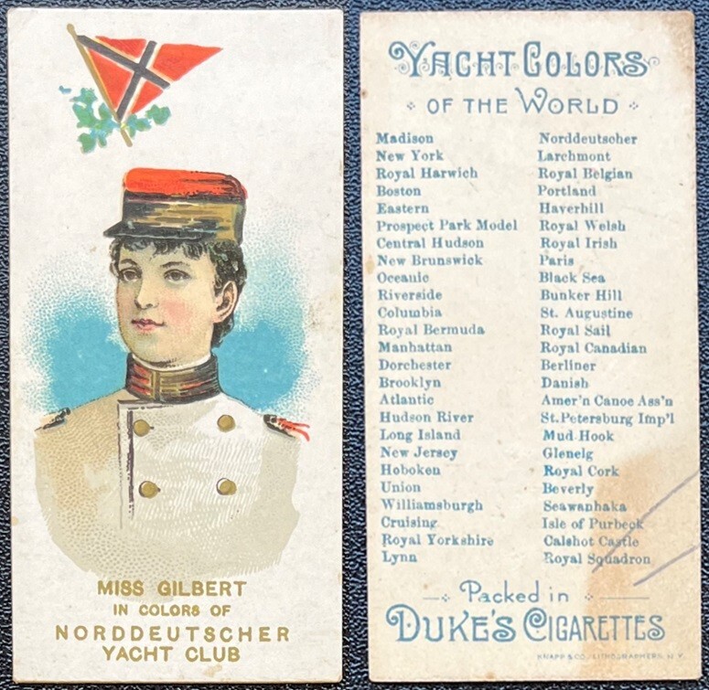 Duke (USA) - N91 Yacht Colors of the World - Miss Gilbert | eBay