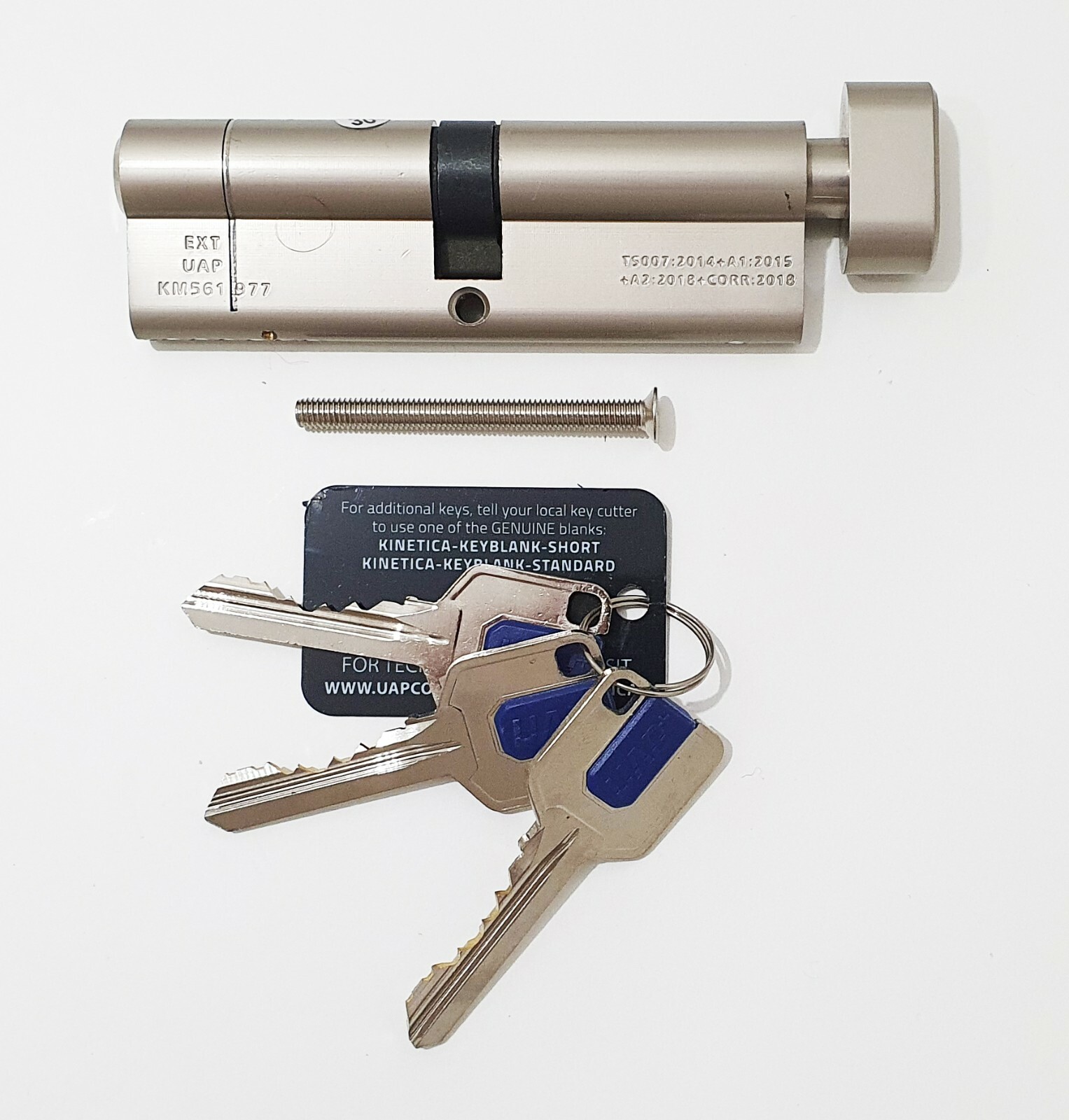 UAP 6 Pin Thumb Turn Euro Cylinder Barrel Door Lock Anti Drill Bump 70 ...