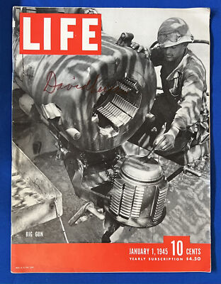 1945 LIFE MAGAZINE BIG GUN SALVADOR DALI ELIZABETH TAYLOR JOSEPH STALIN ...