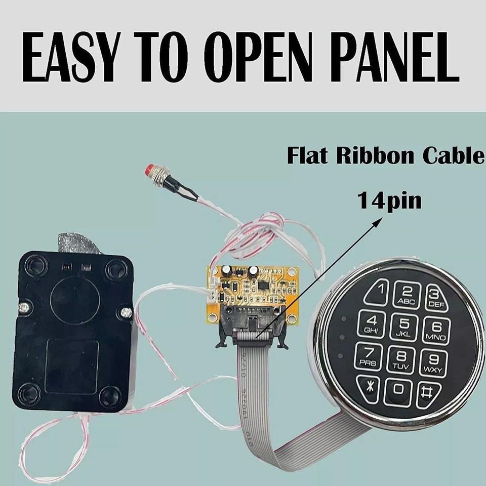 Stack on Gun Safe Lock Replacement with SwingBolt, Fireproof Chrome ...