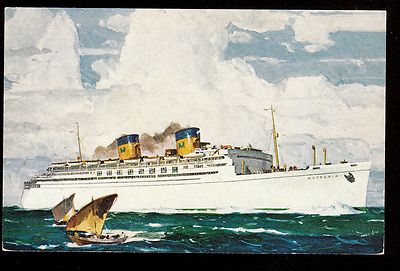 vintage Matson Line ship SS Matsonia Pacific postcard | eBay