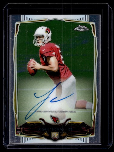 Logan Thomas 2014 Topps Chrome Autograph Auto Card #151 | eBay