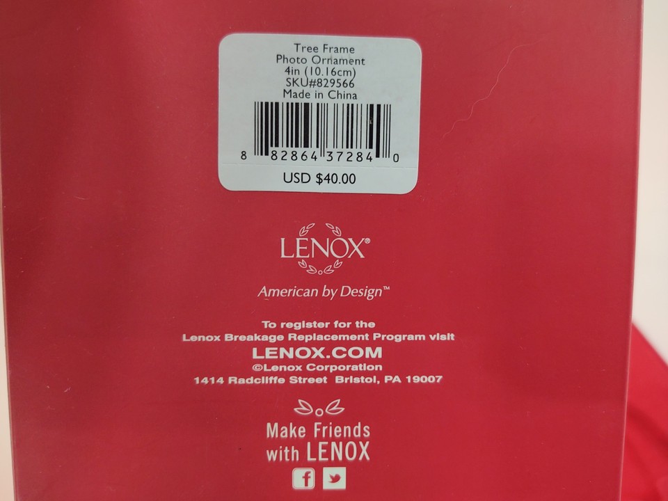 Lenox Christmas Tree Frame Photo (2" Opening) Ornament - with Box | eBay