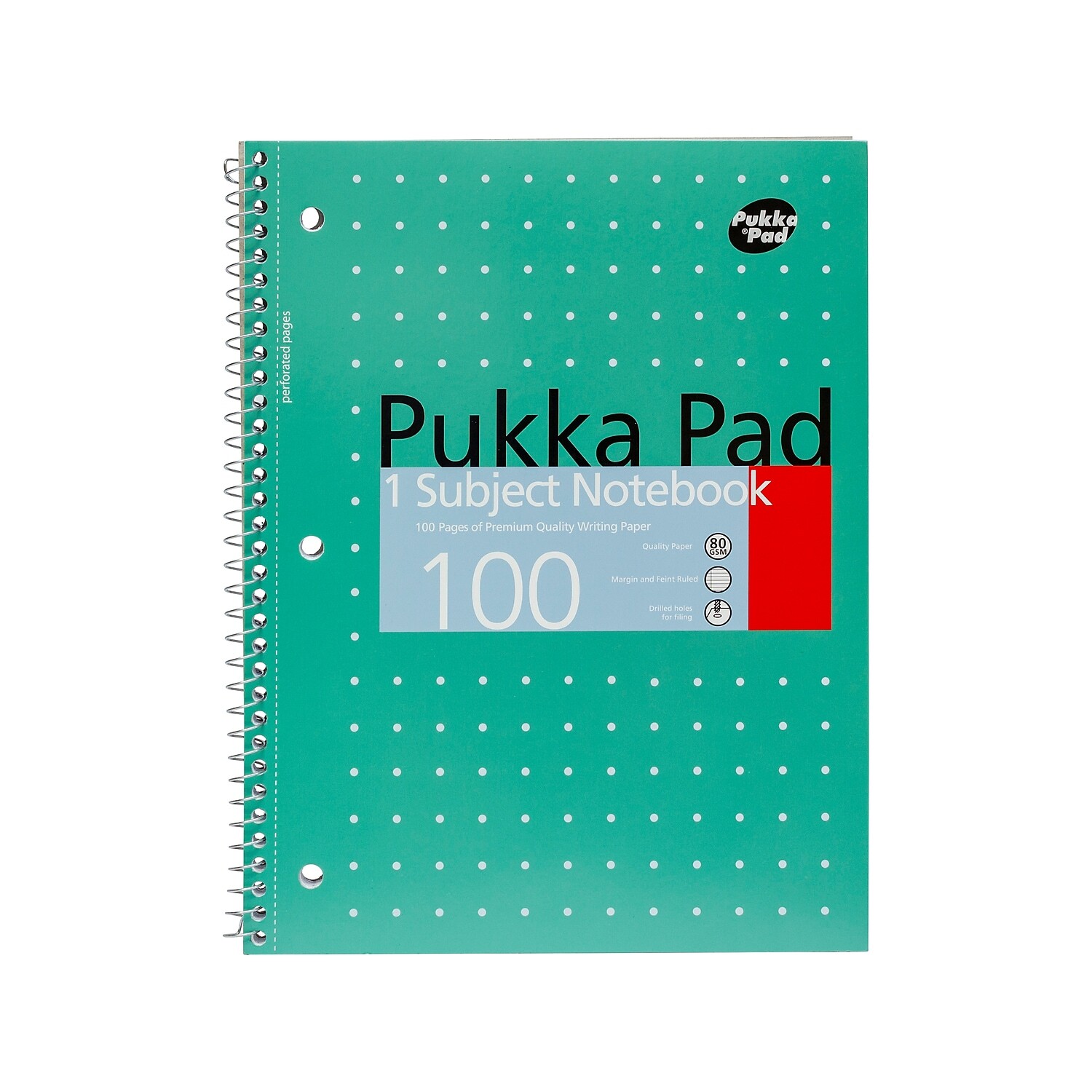 Pukka Pad Metallic 1-Subject Notebooks 8" x 10.5" College Ruled 100 ...